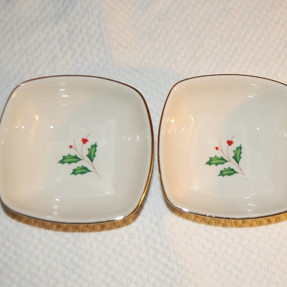 Lenox | Holiday | 2 Lenox American By Design Holiday Holly Pattern ...